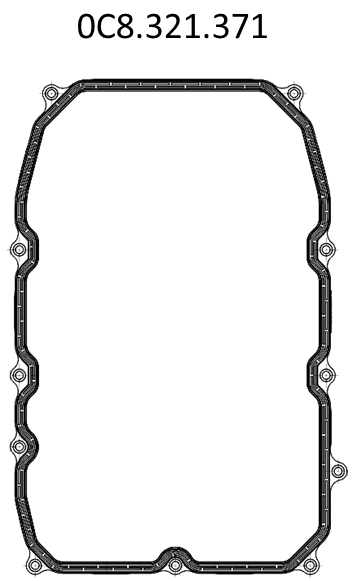 Прокладка масляного піддону VAG 0C8321371 придбати в Києві, Україна ...